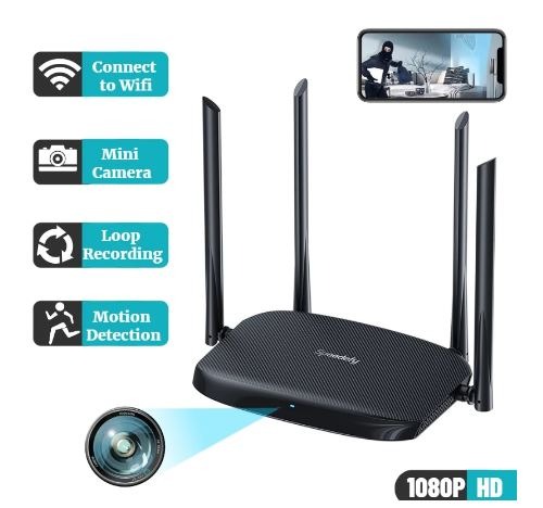 1080P Full HD WIFI Router Camera IP Mini Camera Motion Detection, 傢俬＆家居 ...