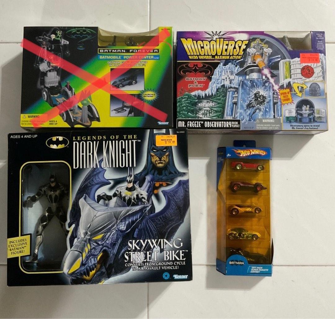 1996 Batman Skywing Street Bike, Batman Playset, Hot Wheels Batmobile ...