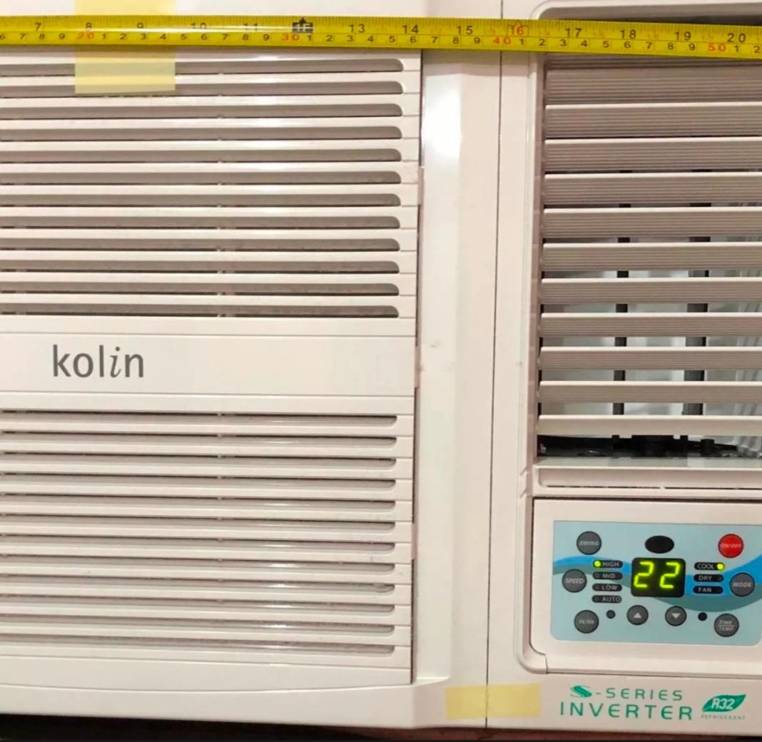1HP Kolin Window Type Inverter Aircon, TV & Home Appliances, Air ...