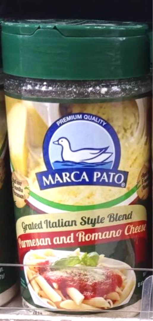 227g Marca Pato Parmesan and Romano Cheese 8oz Grated Italian Style ...