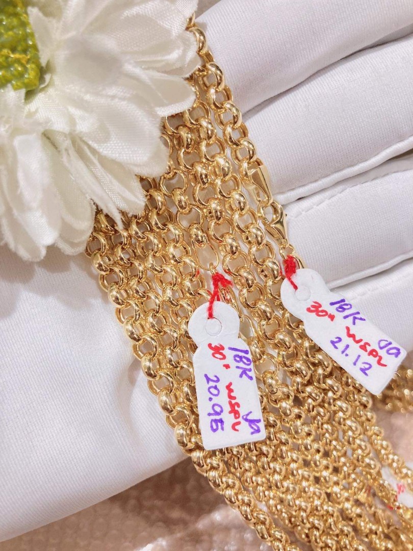 30" taoco chain 18k Gold, Women's Fashion, Jewelry & Organizers ...