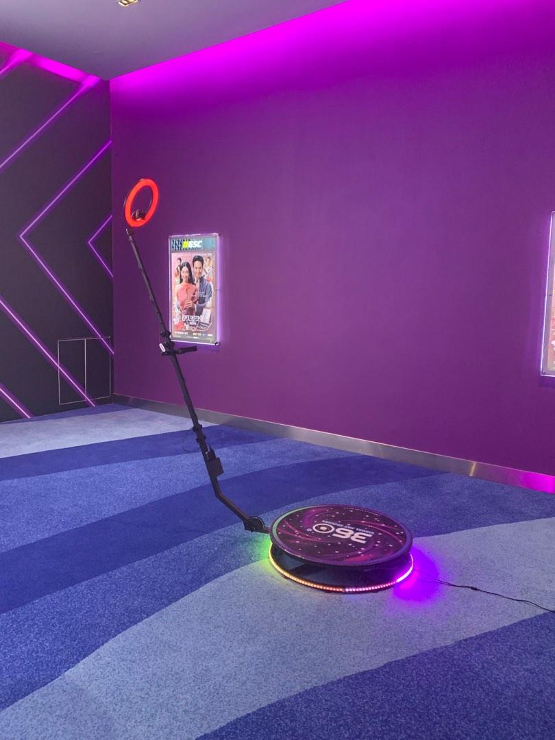 360 Photo Booth Rotating Turntable Camera Platform for Event Rent Sewa ...