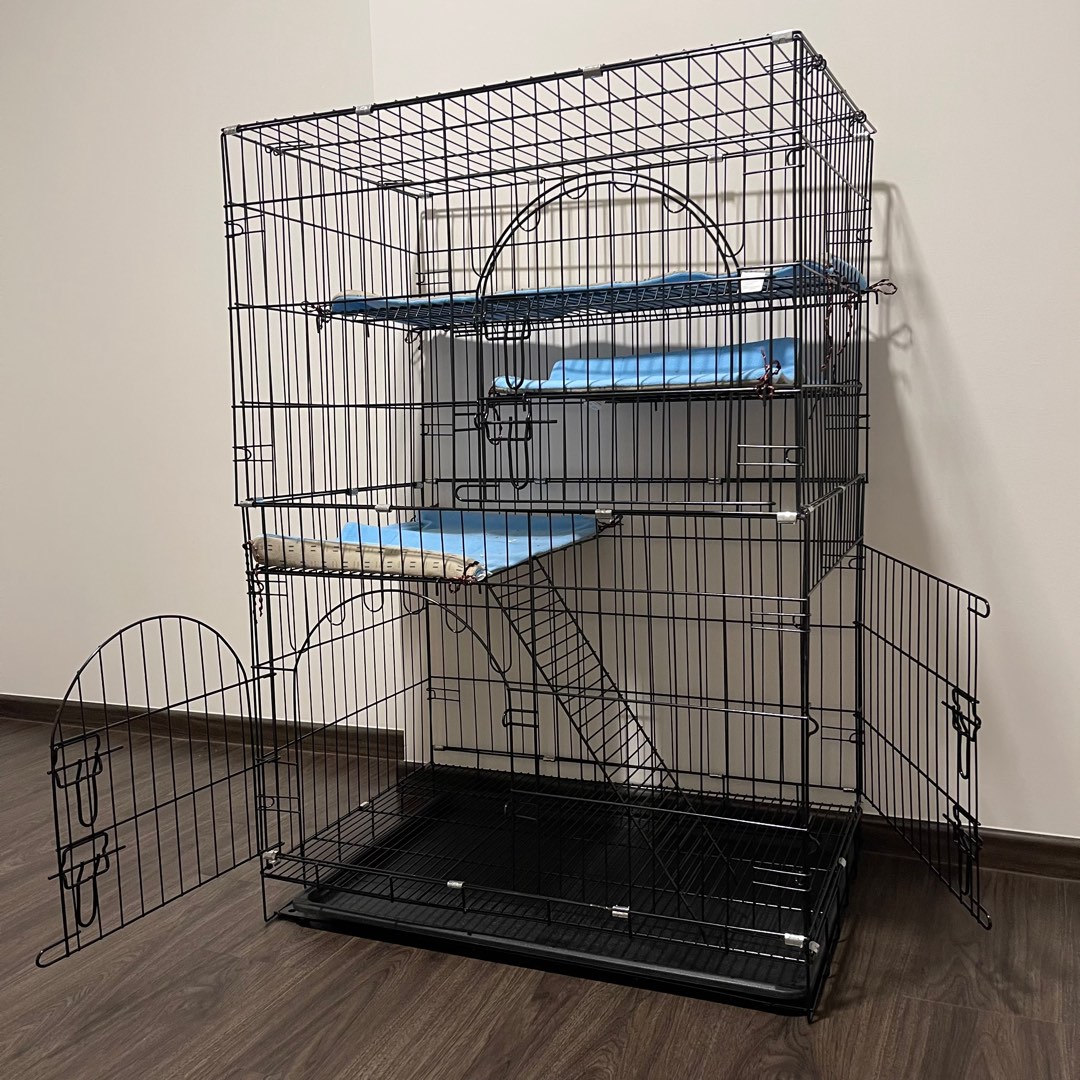 3-tier cat cage, Pet Supplies, Homes & Other Pet Accessories on Carousell