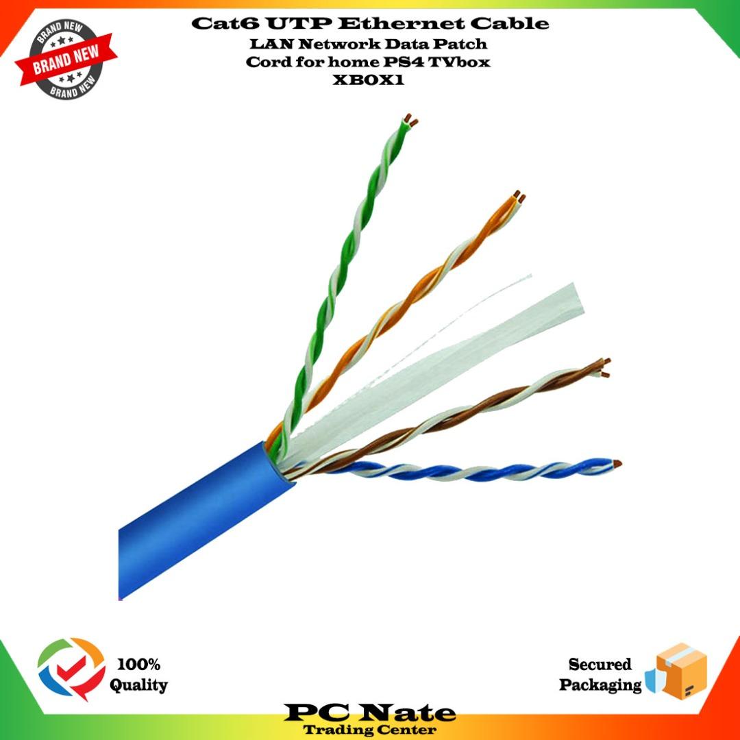 5M 10M 15M 20M 30M 40M 50M Cat6 Cat6E UTP Lan Cable Patch Cord Cable ...