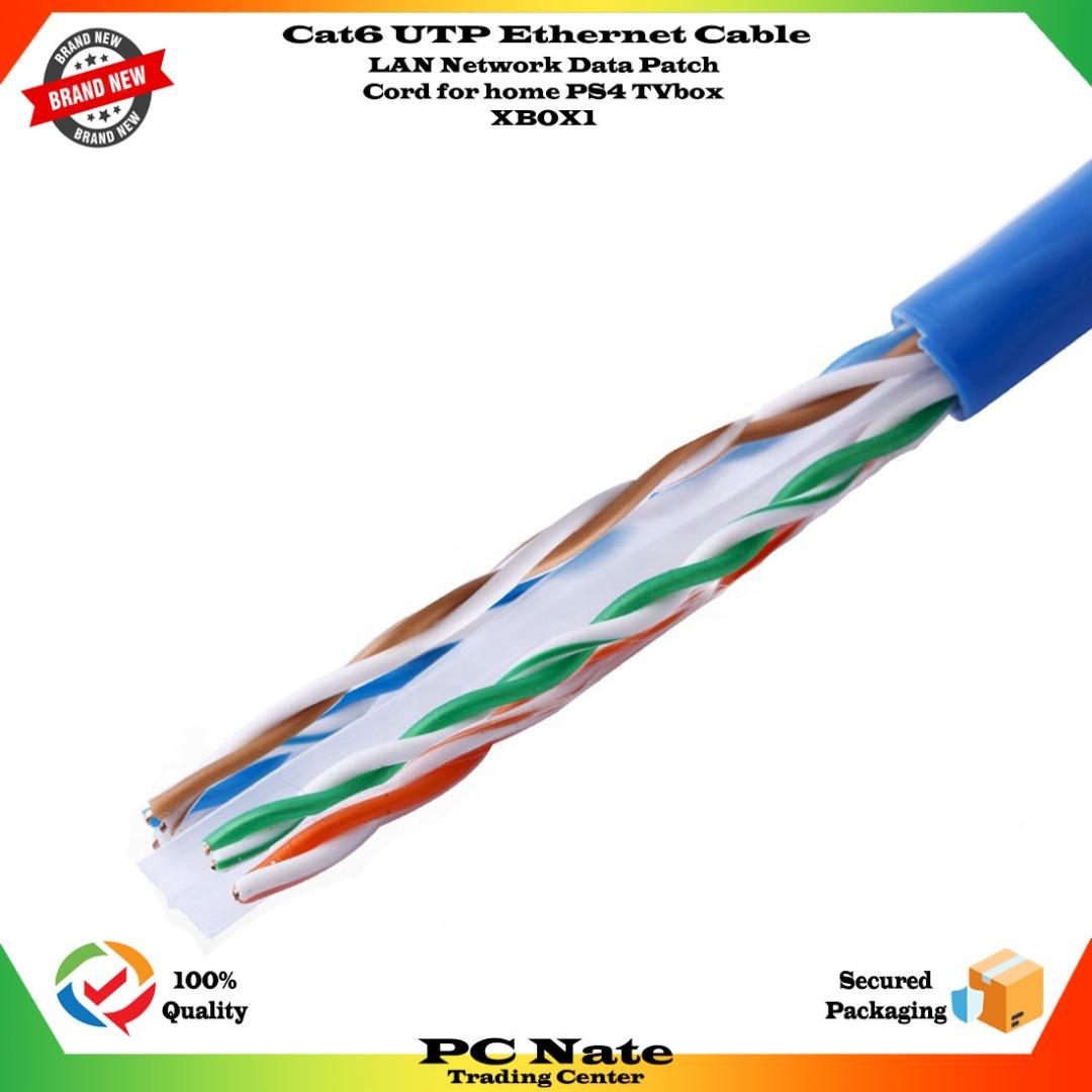 5M 10M 15M 20M 30M 40M 50M Cat6 Cat6E UTP Lan Cable Patch Cord Cable ...