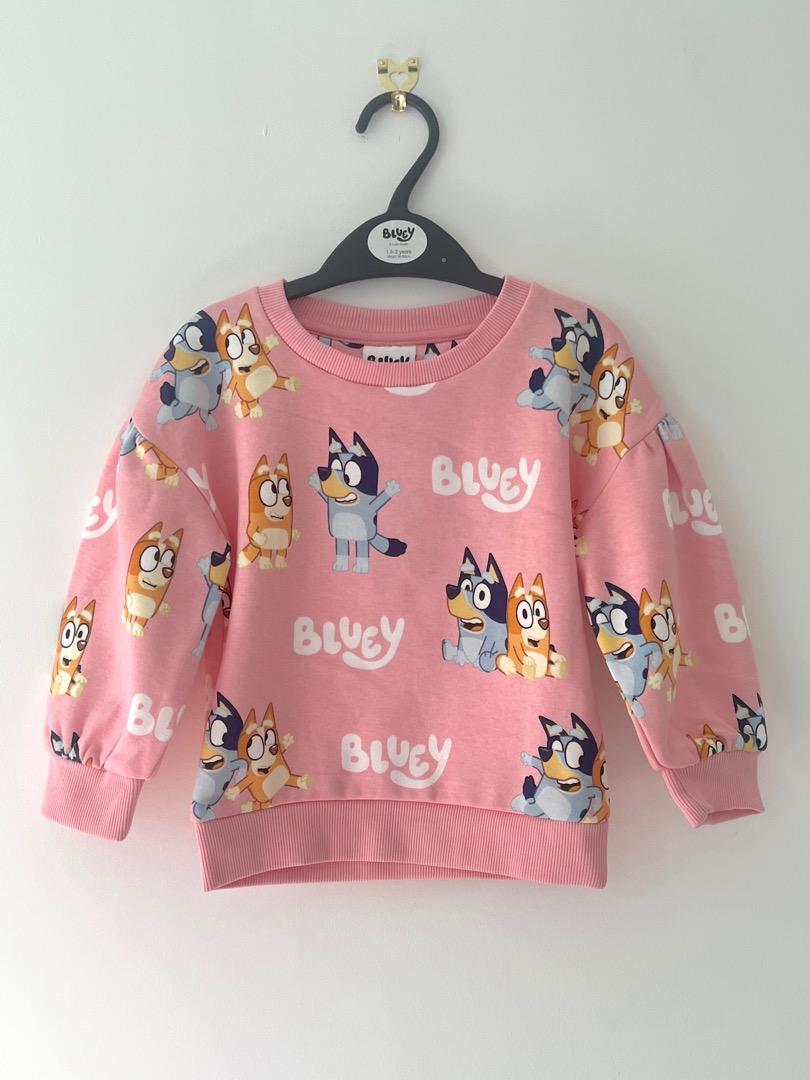英國直送,香港現貨發售, Bluey Sweatshirt Top, CBeebies 大熱卡通, 兒童＆孕婦用品, 嬰兒及小童流行時尚 ...