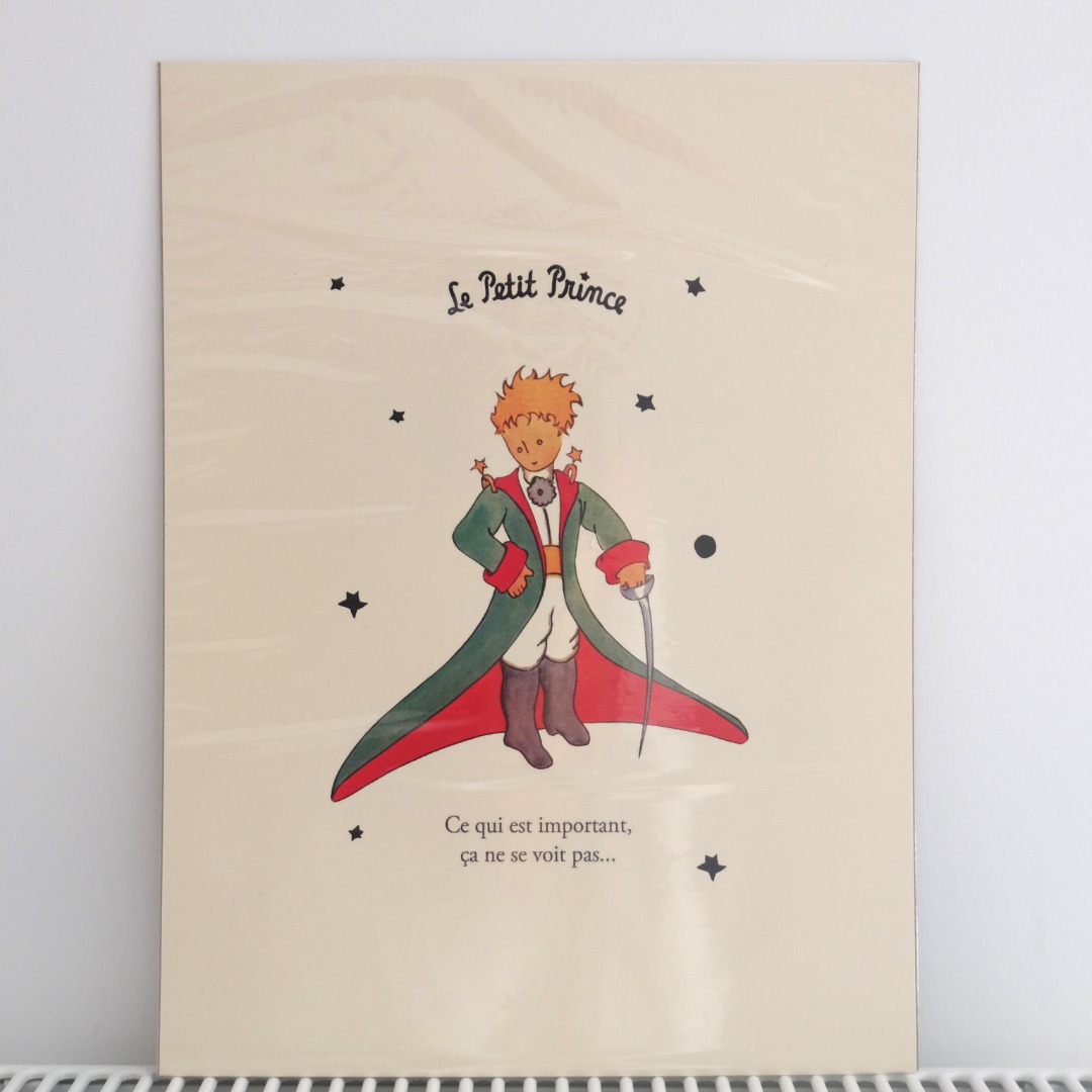 小王子斗篷法文版海報 Le Petit Prince And His Cape French Original Poster, 傢俬＆家居 ...