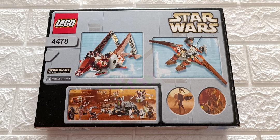 全新未開盒 Lego 4478 Geonosian Fighter Star Wars 星戰系列 (2003年出產), 興趣及遊戲, 玩具 ...