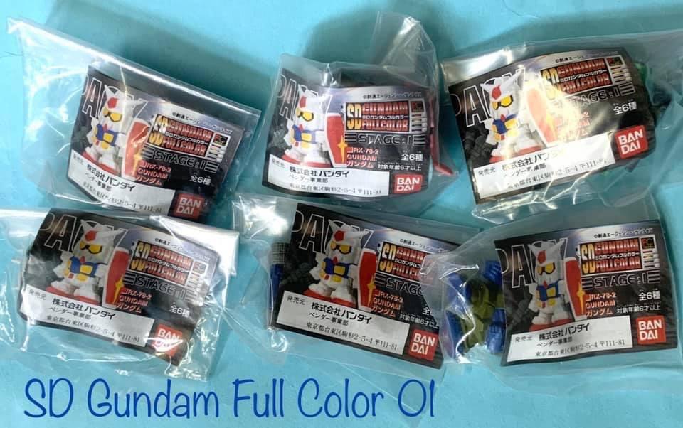 中古 sdfc 高達扭蛋 SD Gundam Full Color 01 一套6隻 彩色扭蛋 BB戰士 日版, 興趣及遊戲, 玩具 & 遊戲類 ...