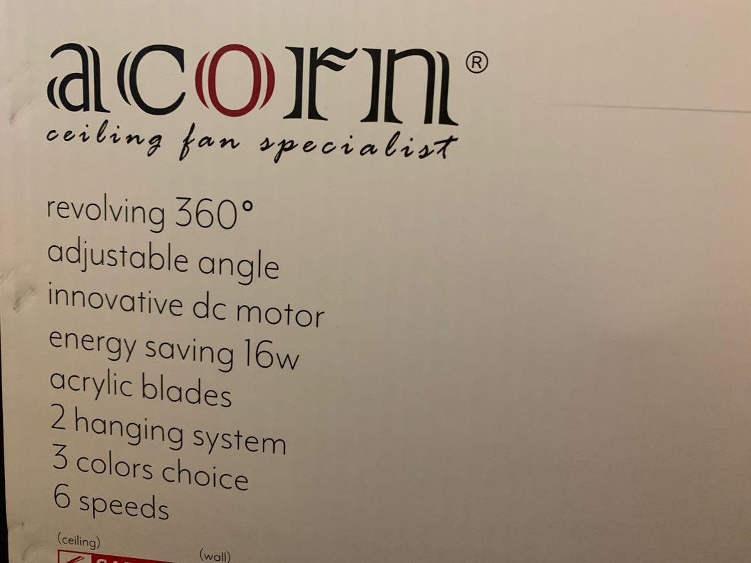 Acorn Corner 360 Fans, Furniture & Home Living, Lighting & Fans, Fans ...