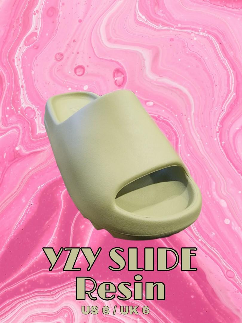 ADIDAS YZY SLIDE RESIN, Women's Fashion, Footwear, Slippers and slides ...