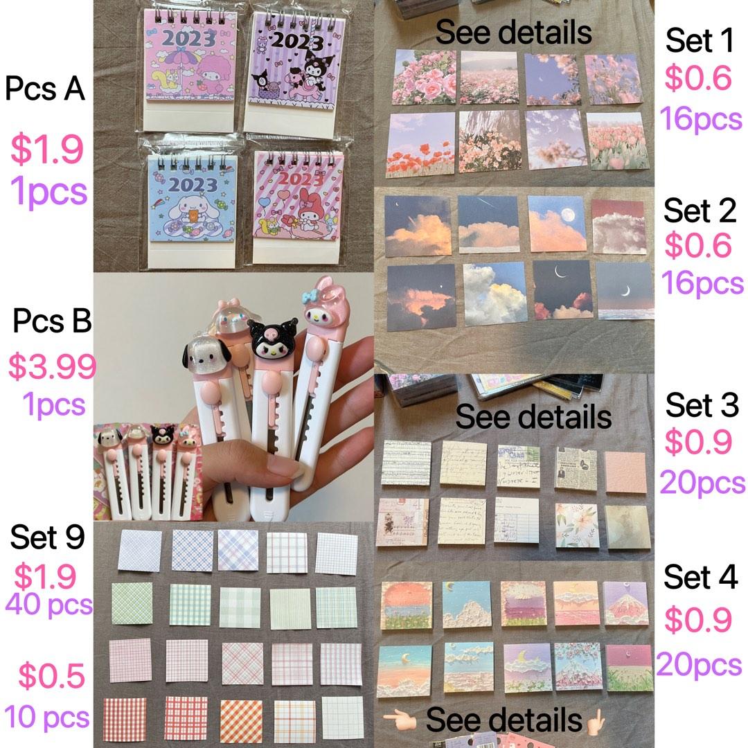 Aesthetic Korean deco sticker sheet-cute scrapbook-journal bujo penpal ...