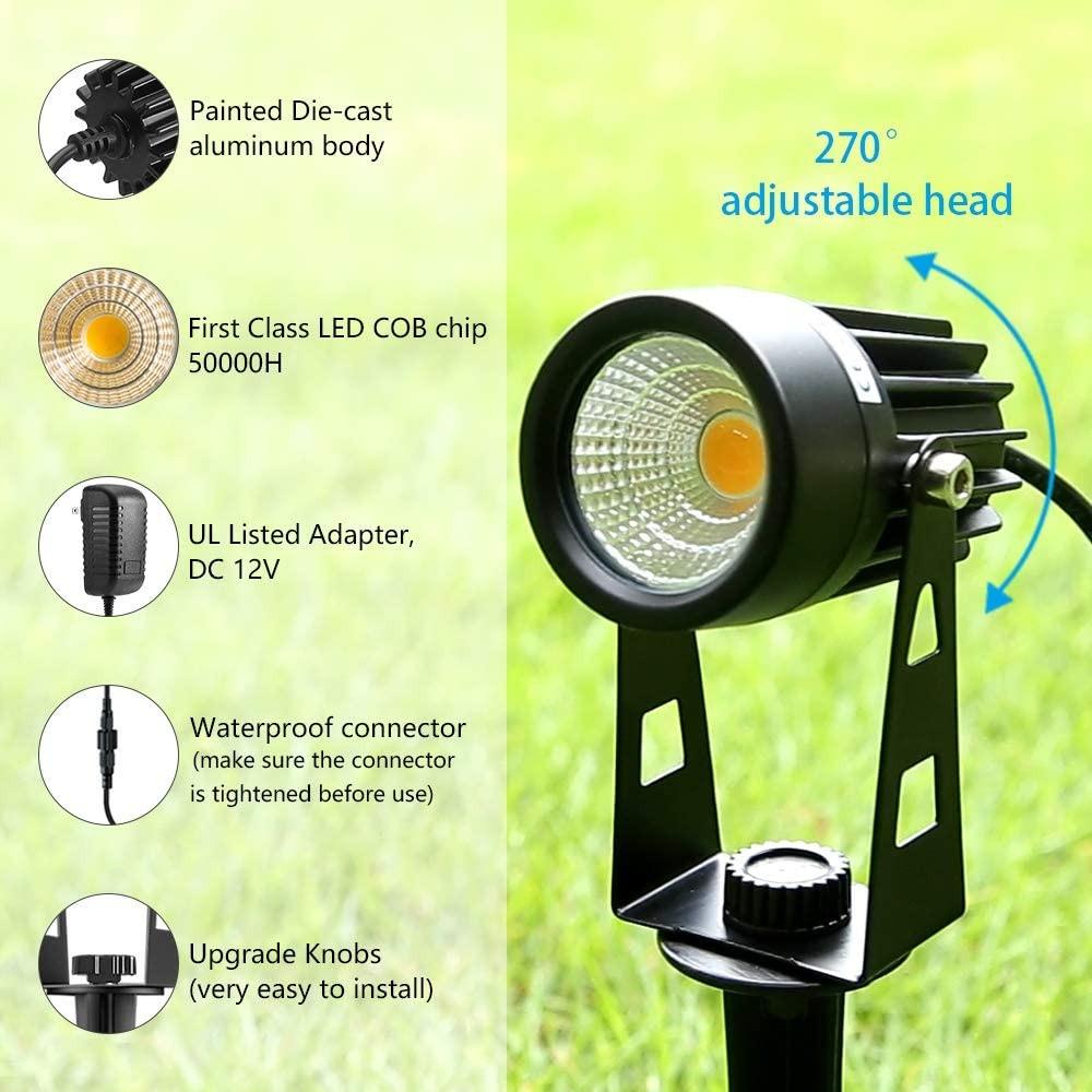 ALOVECO Landscape Lighting, 68.9ft 12V LED Landscape Lights Connectable ...