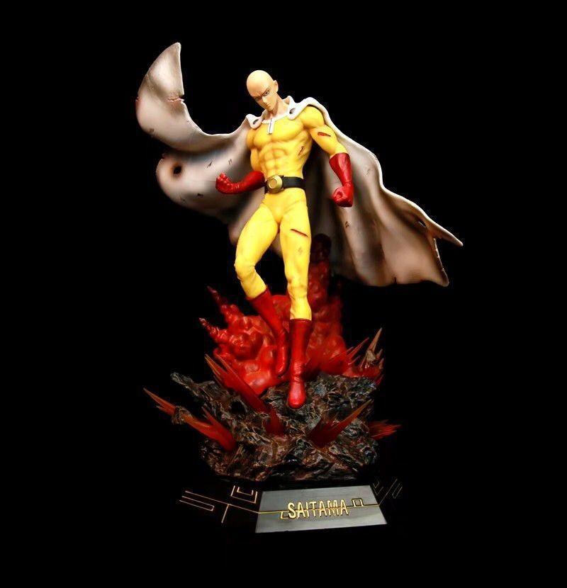 Anime ONE PUNCH MAN figure Saitama action figure with light PVC statue ...