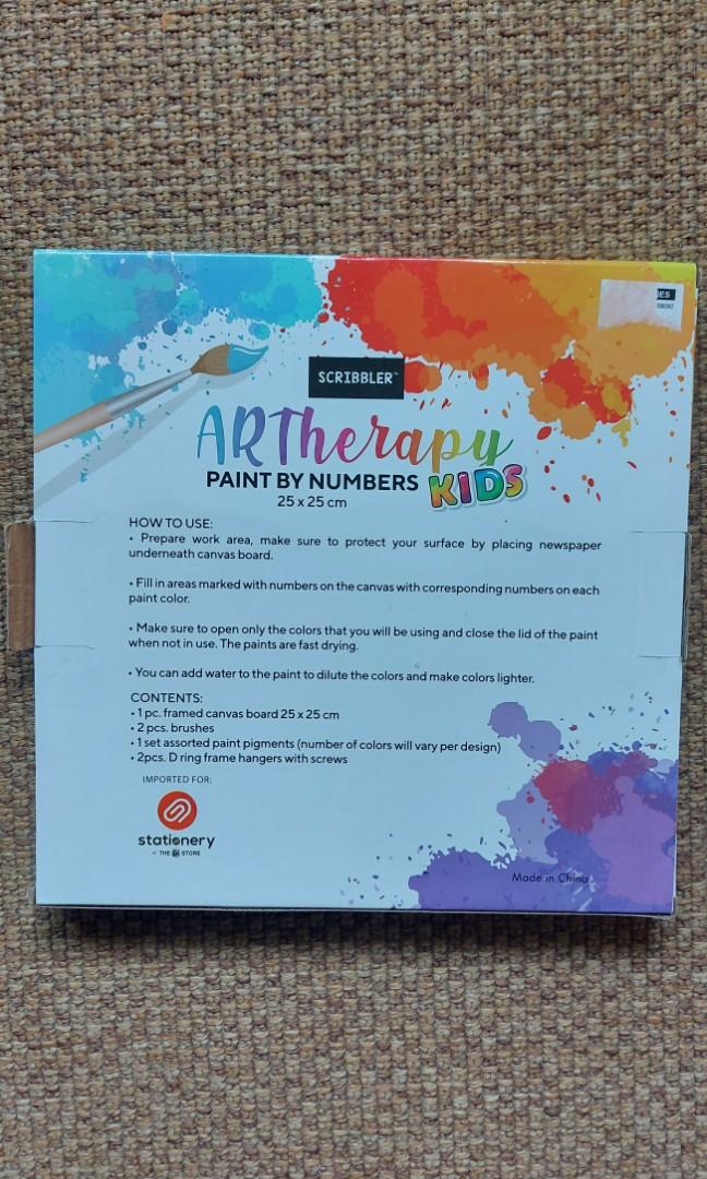 Artherapy Kids paint by numbers- Dinosaur, Hobbies & Toys, Stationary ...