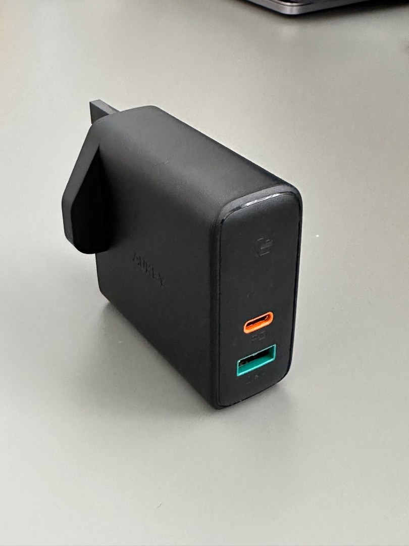 Aukey 60W charger PA-D3 with PD (almost new) - USB C and USB A, Mobile Phones & Gadgets, Mobile ...