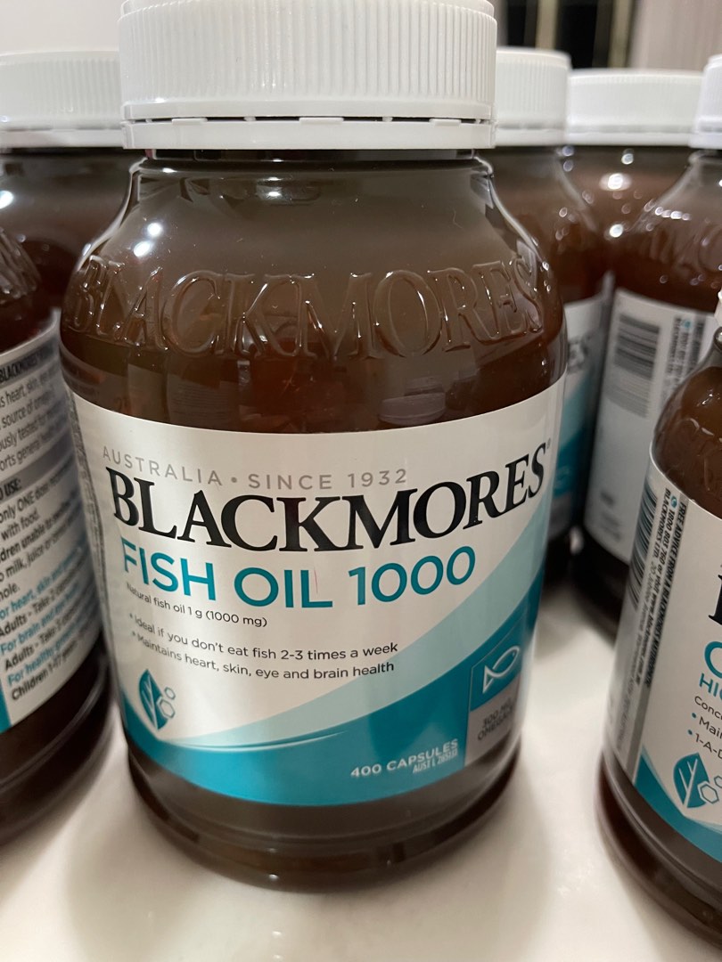 OMEGA-3 [Authentic 400 capsules] Blackmores Fish oil 1000mg omega-3 ...