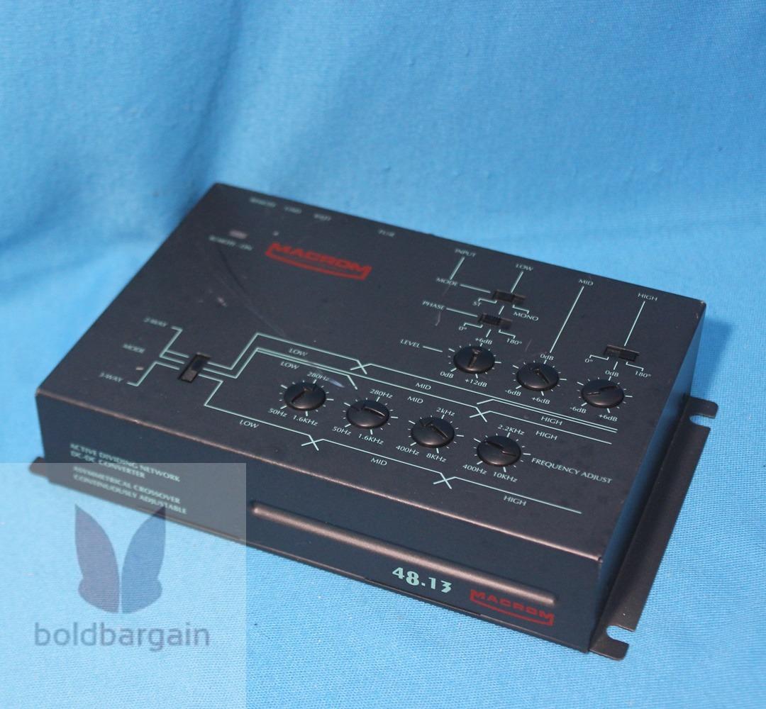 Authentic MACROM 43.18 Active Asymmetric Crossover Active Dividing ...