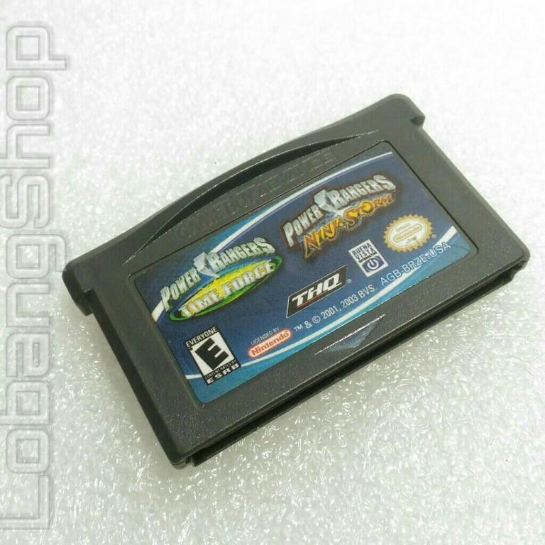 Authentic Power Rangers TIME FORCE + NINJA STORM Game Cartridge for ...