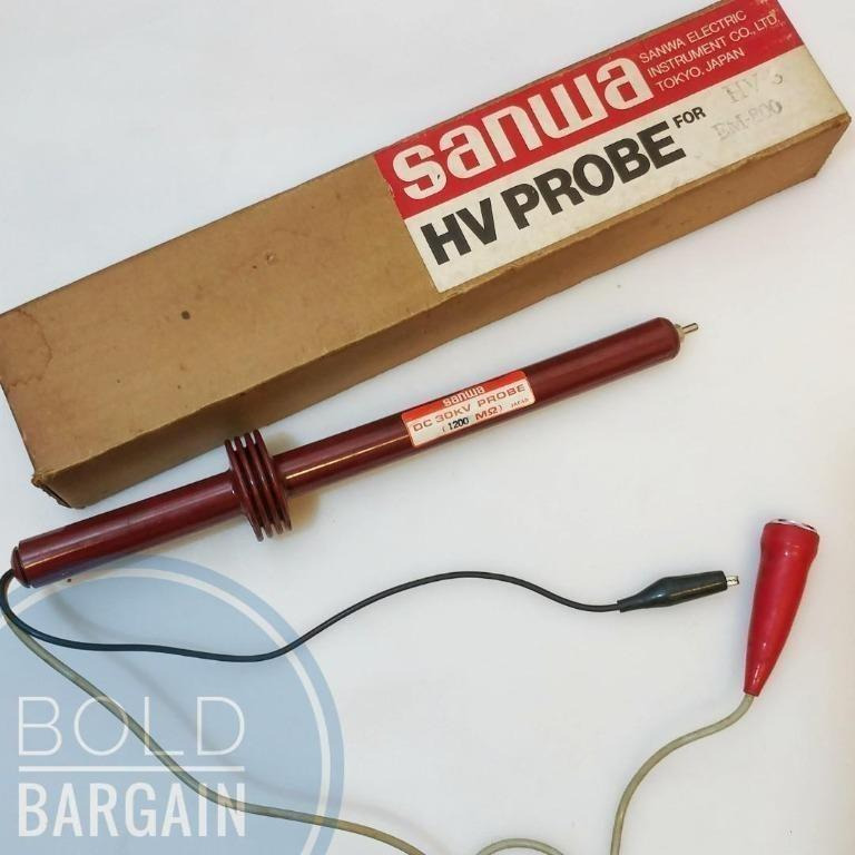 Authentic SANWA 30 kV 1200 Mega Ohm HV High Voltage Probe Made in Japan for Voltmeter Multimeter ...