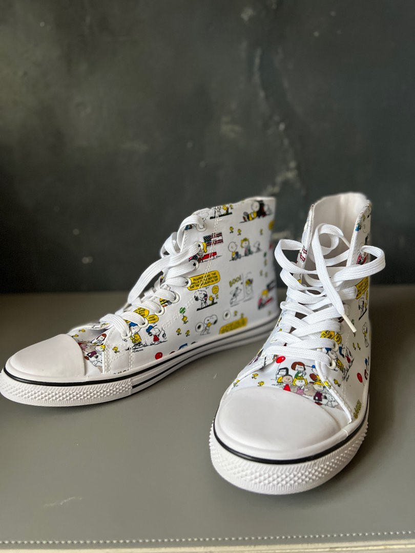 AUTHENTIC SNOOPY HIGH CUT SNEAKERS, Men's Fashion, Footwear, Sneakers ...