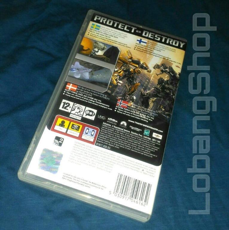 Authentic Transformers The Game UMD Game for Sony PSP Playstation ...