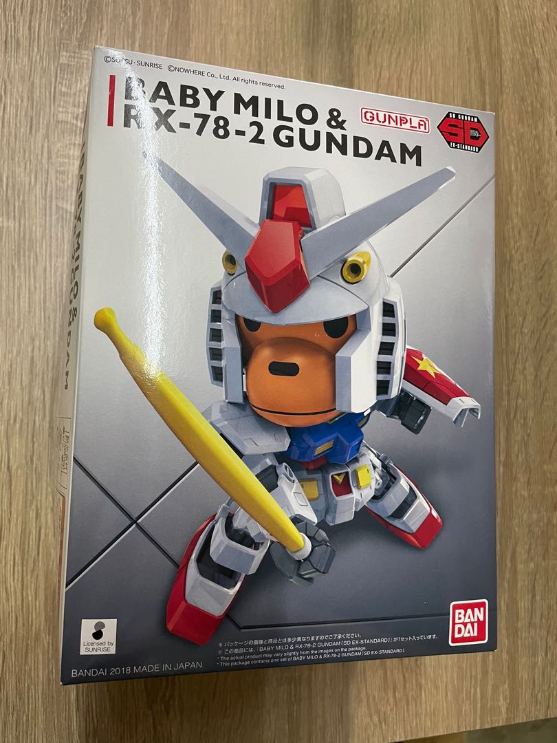 Baby Milo Gundam RX-78-2 高達模型, 興趣及遊戲, 玩具 & 遊戲類 - Carousell