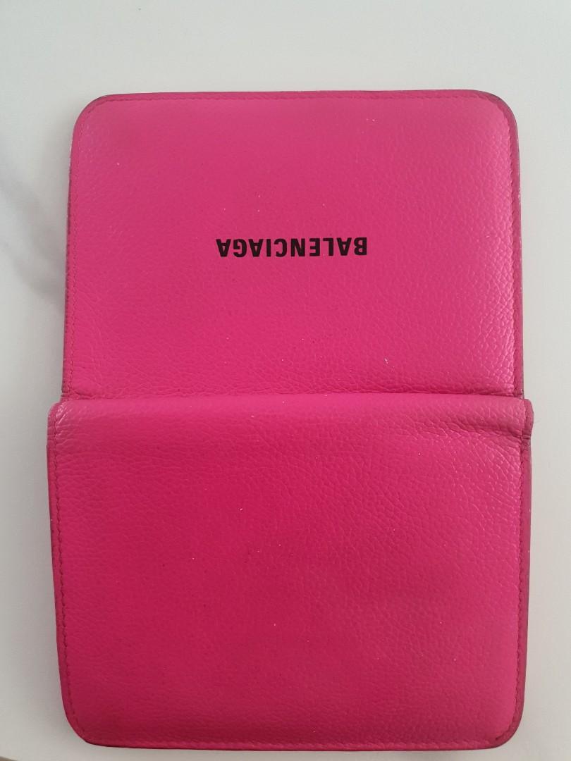 Balenciaga - Fuschia Pink Wallet, Luxury, Bags & Wallets on Carousell
