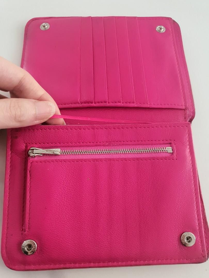 Balenciaga - Fuschia Pink Wallet, Luxury, Bags & Wallets on Carousell
