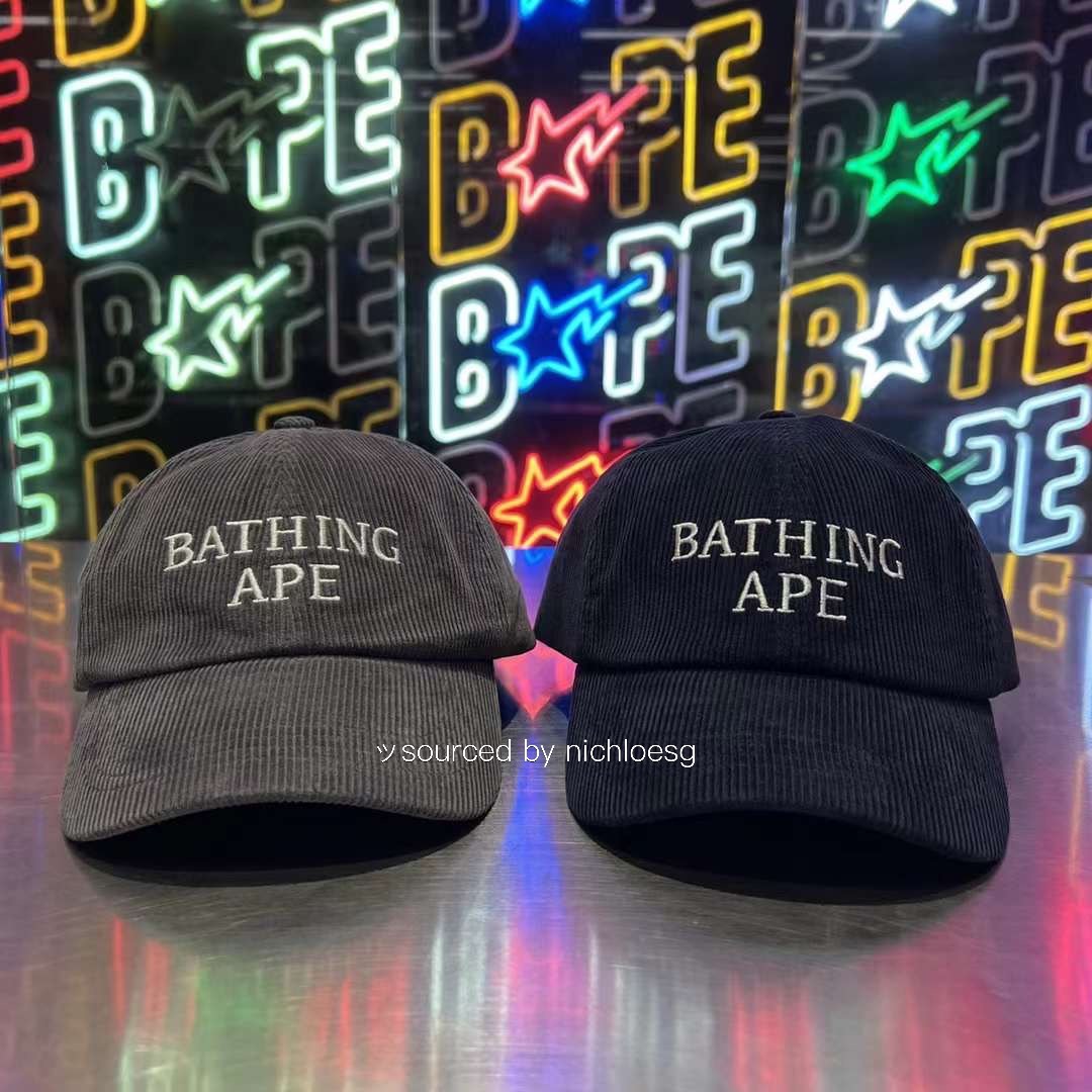 BAPE BATHING APE CORDUROY CAP, Men's Fashion, Watches & Accessories ...