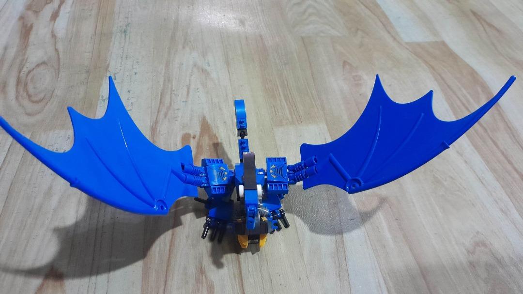 Blue Aerodactyl Mechanical Dinosaur Building Blocks Dino Mecha Robot ...
