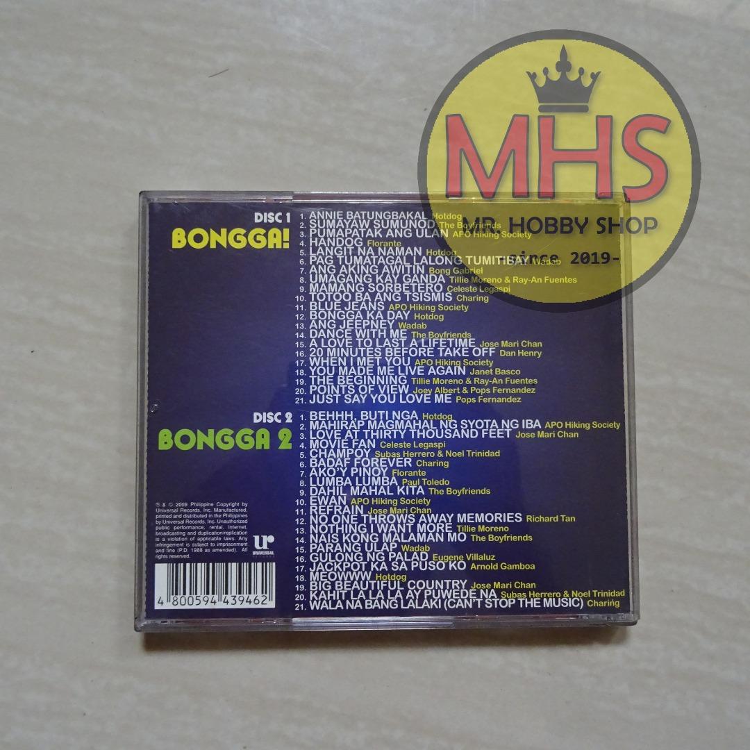 Bongga The Biggest OPM Retro Hits 2 CD (100% Original Copy), Hobbies ...