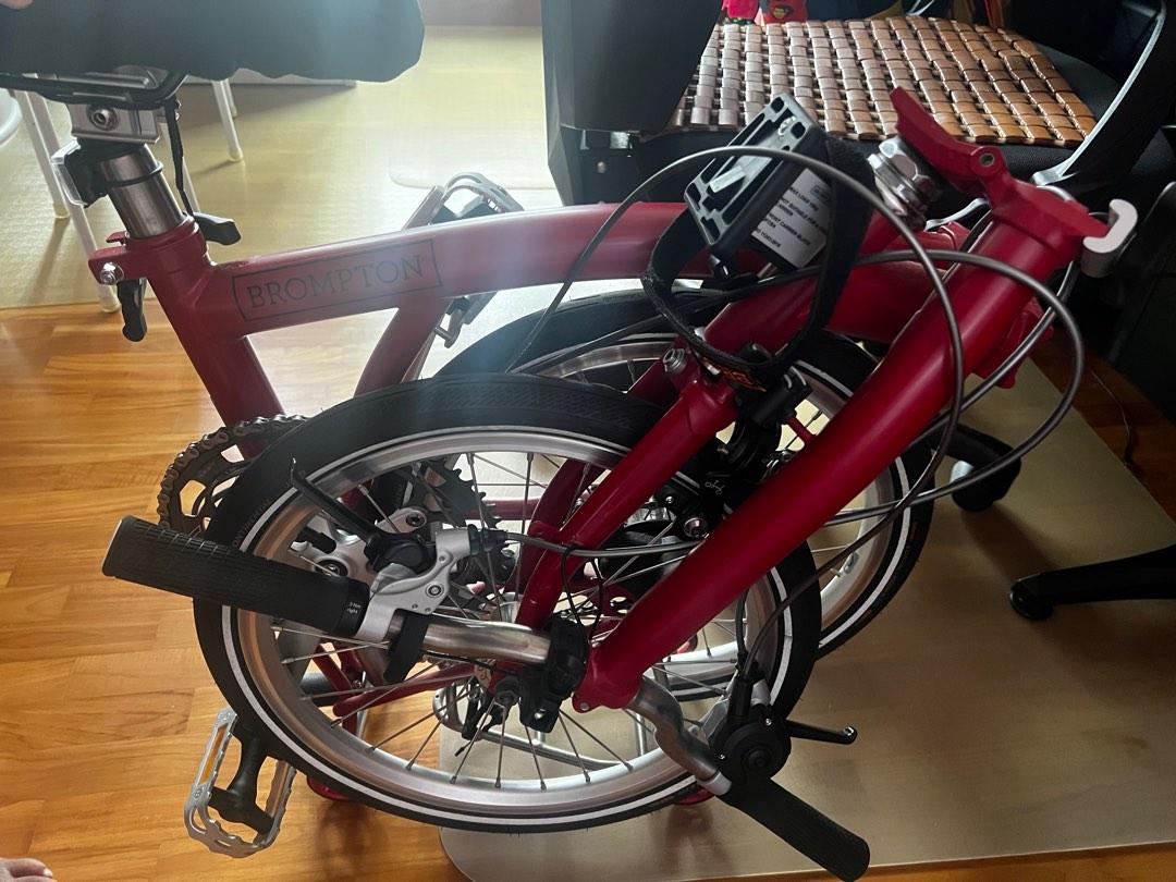 Brompton red, Sports Equipment, Bicycles & Parts, Bicycles on Carousell