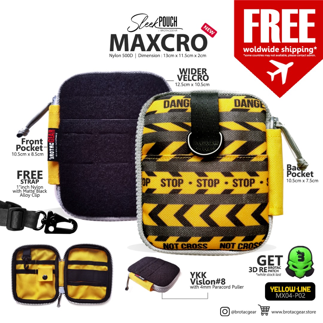 Brotac Gear Sleek Pouch (Various Designs), Men's Fashion, Bags, Belt ...