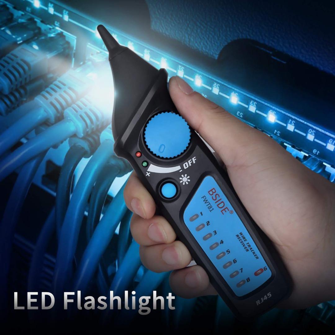 "Bside FWT81 Wire Tracker RJ45 RJ11 Telephone Network Line Tester LAN ...