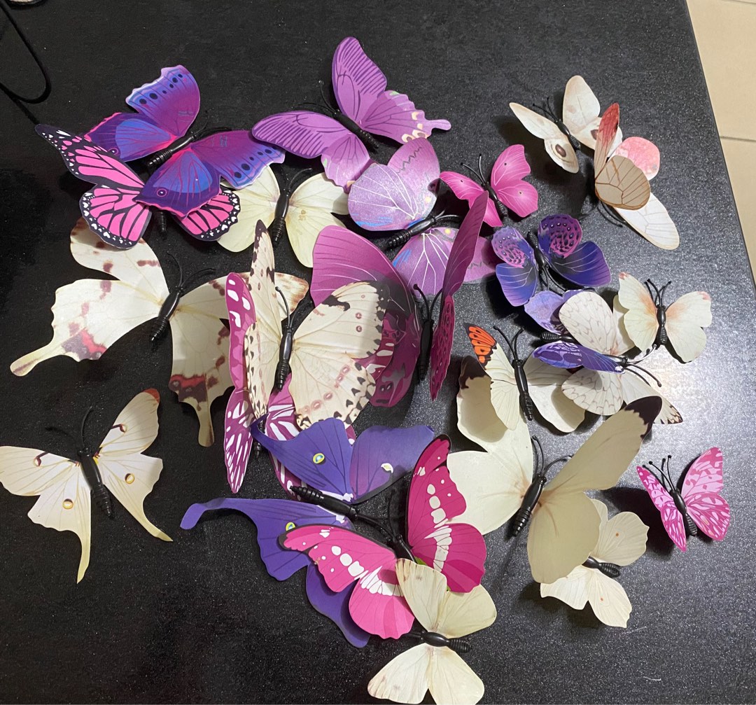 Butterfly Ref Magnet, Hobbies & Toys, Stationary & Craft, Flowers ...