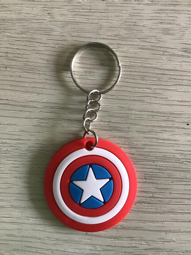 Captain America shield keychain, Everything Else on Carousell