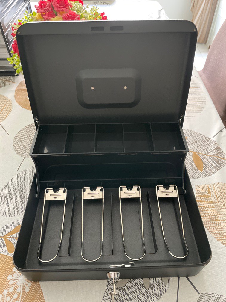 Cash Register Box With Lock, Furniture & Home Living, Security & Locks ...