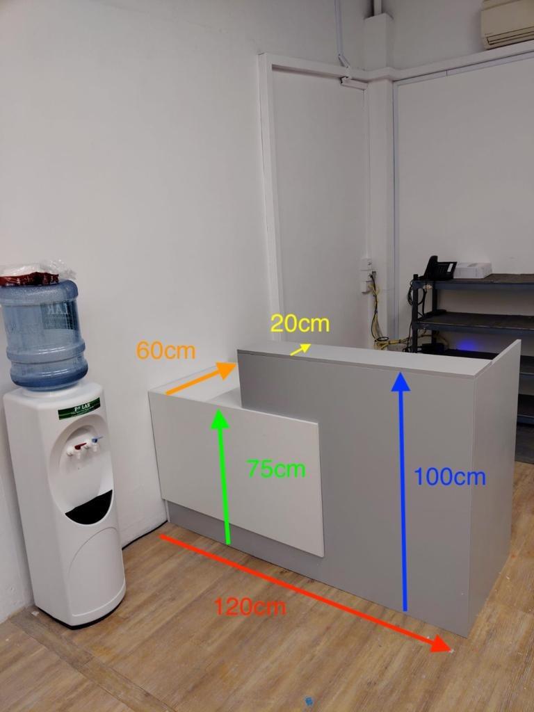 Cashier counter/study desk, Furniture & Home Living, Furniture, Shelves ...