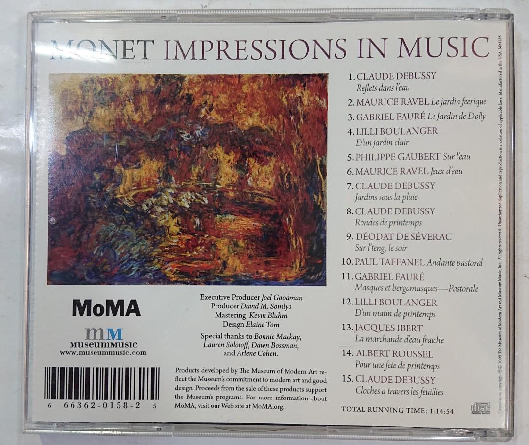 Cd monet impressions in music, 興趣及遊戲, 音樂樂器 & 配件, 音樂與媒體 - CD 及 DVD ...