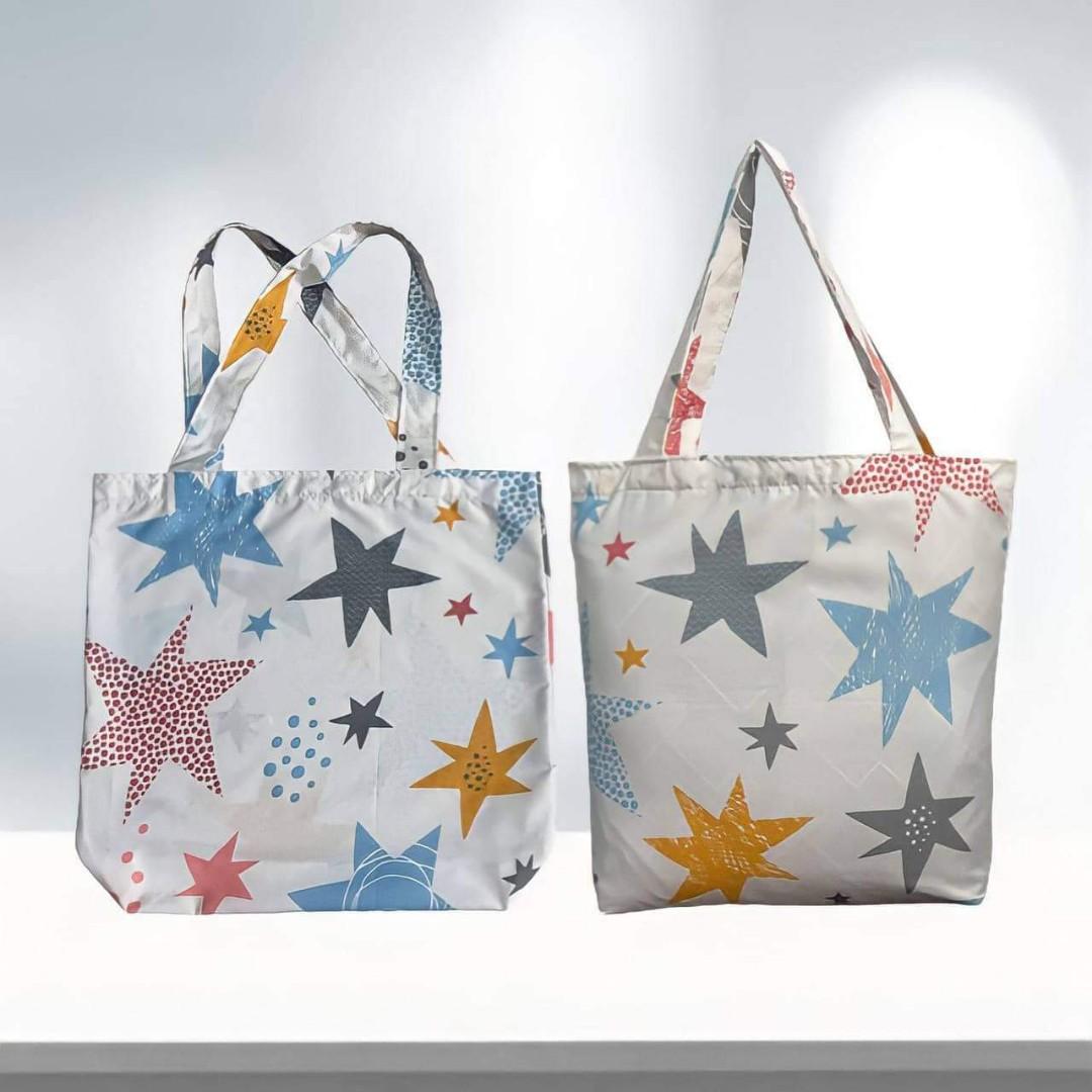Colorful Stars Tote/Eco Bag, Women's Fashion, Bags & Wallets, Tote Bags ...