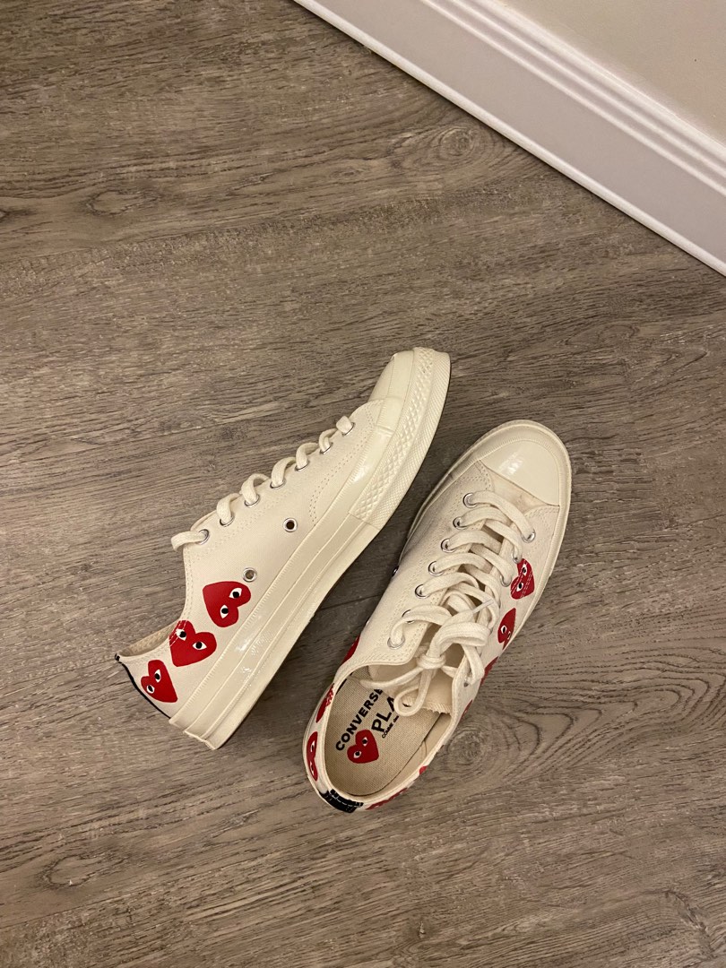 Comme Des Garcons Play x Converse Sneakers, Men's Fashion, Footwear ...