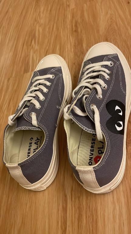 Converse X PLAY CDG Chuck 70 grey, Luxury, Sneakers & Footwear on Carousell