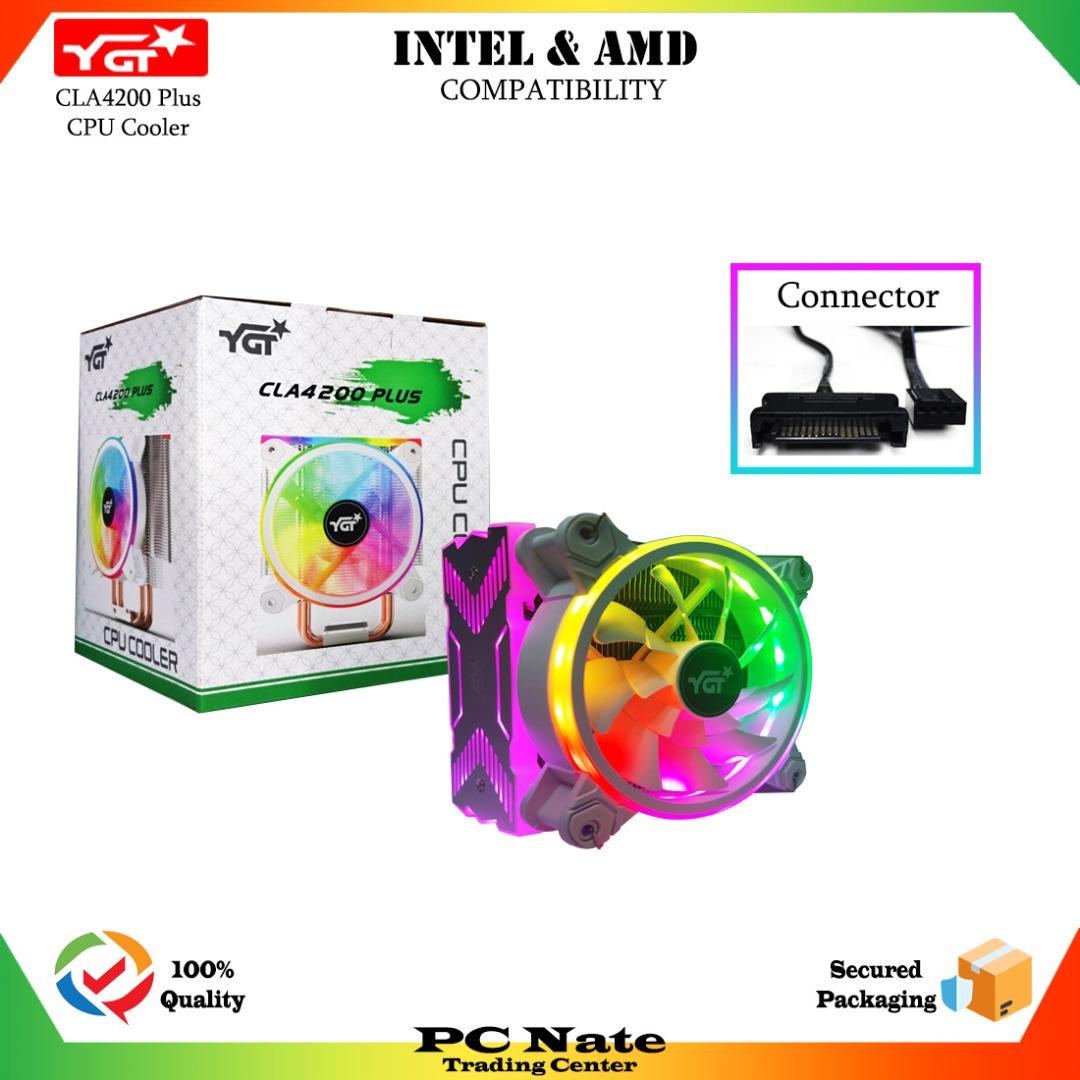 CPU Cooler YGT RGB Running Light. For INTEL / AMD. CLA4200 PLUS ...