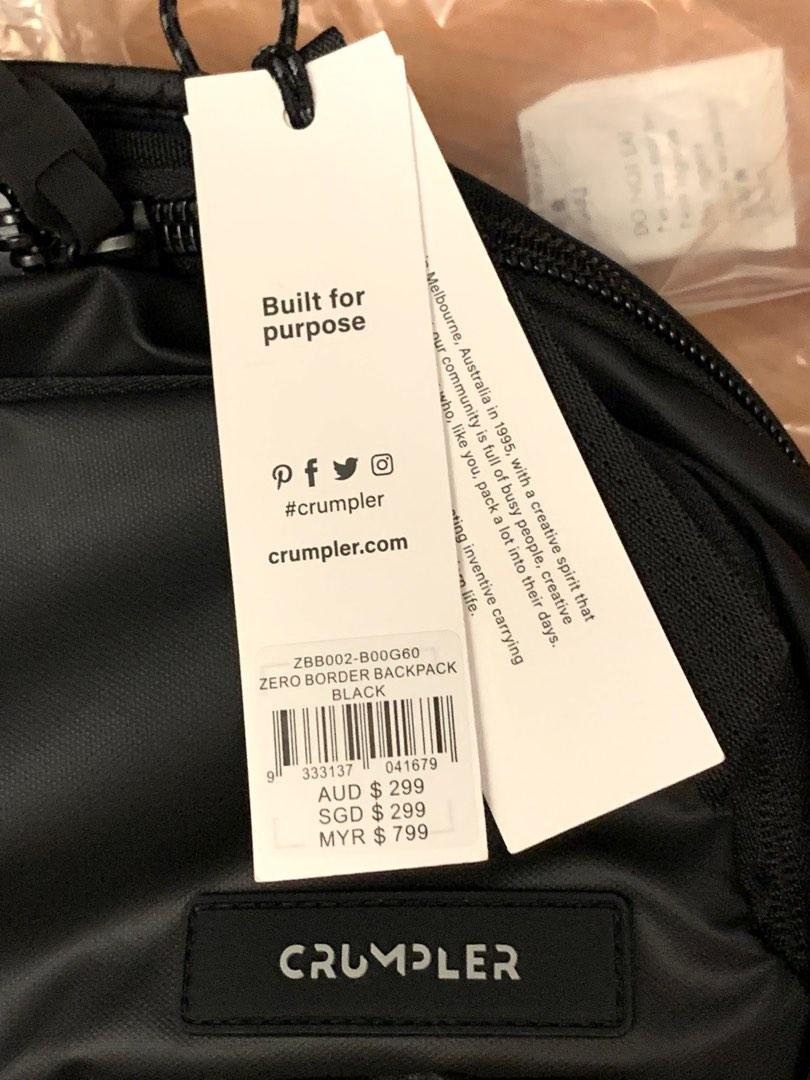 Crumpler Zero Border Backpack, Men's Fashion, Bags, Backpacks on Carousell