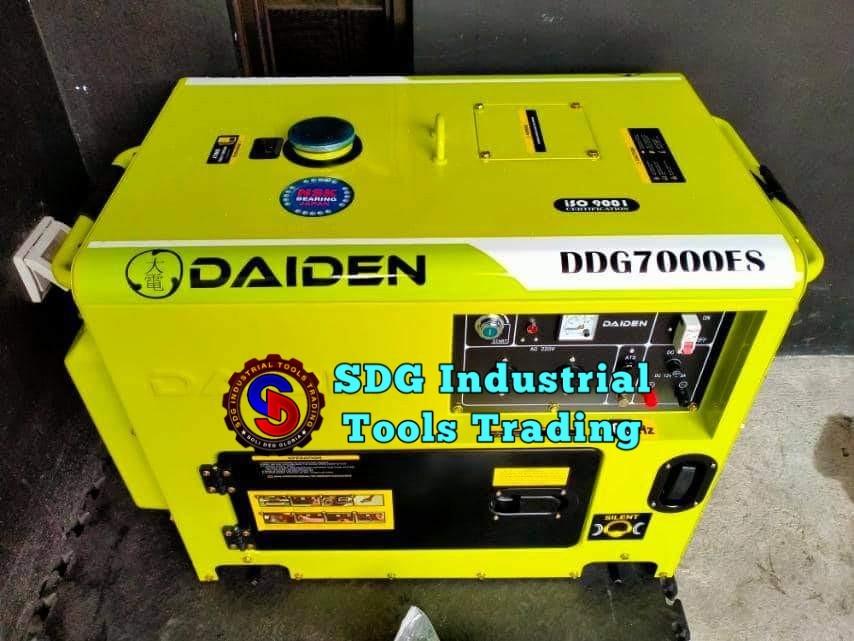 DAIDEN 6kva Diesel Silent Generator Set - 100% Copper Wire - DDG7000ES ...