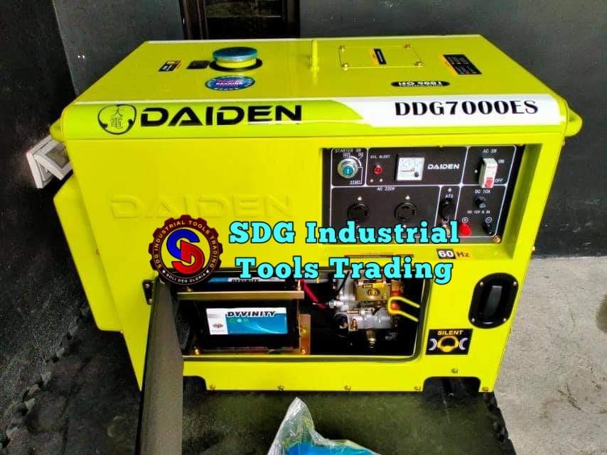 DAIDEN 6kva Diesel Silent Generator Set - 100% Copper Wire - DDG7000ES ...