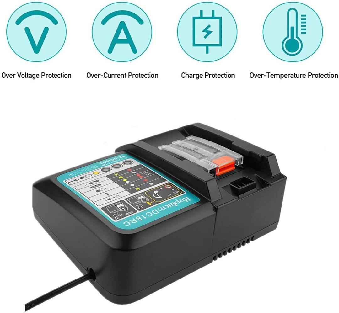 "DC18RC Replace Makita Charger for makita 14.4/18V Li-ion Battery 3A ...