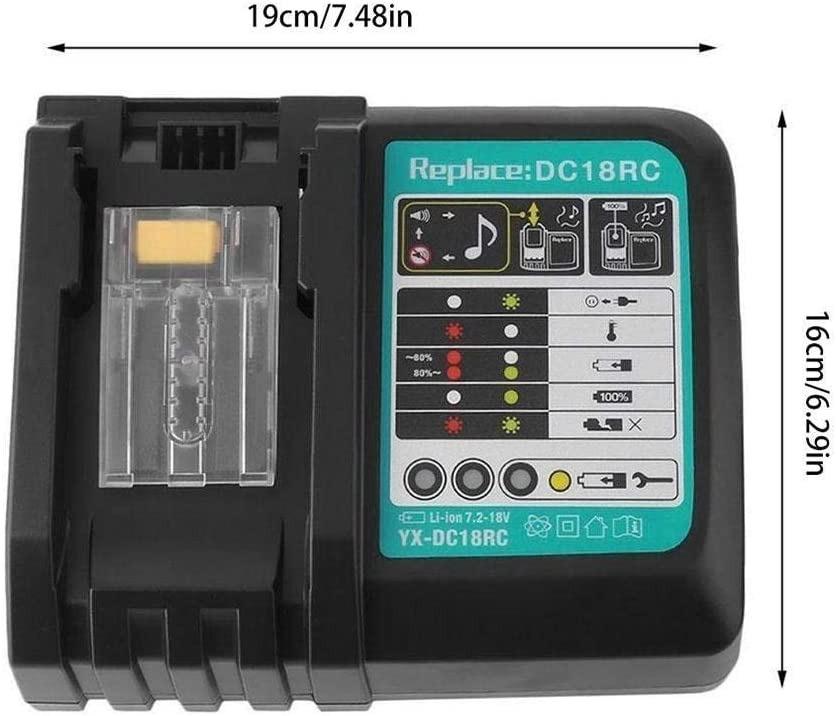 "DC18RC Replace Makita Charger for makita 14.4/18V Li-ion Battery 3A ...