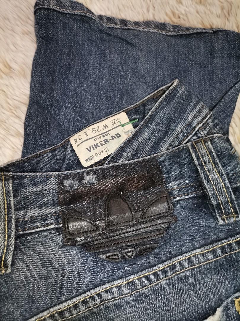 Diesel & Adidas collab, Men's Fashion, Bottoms, Jeans on Carousell
